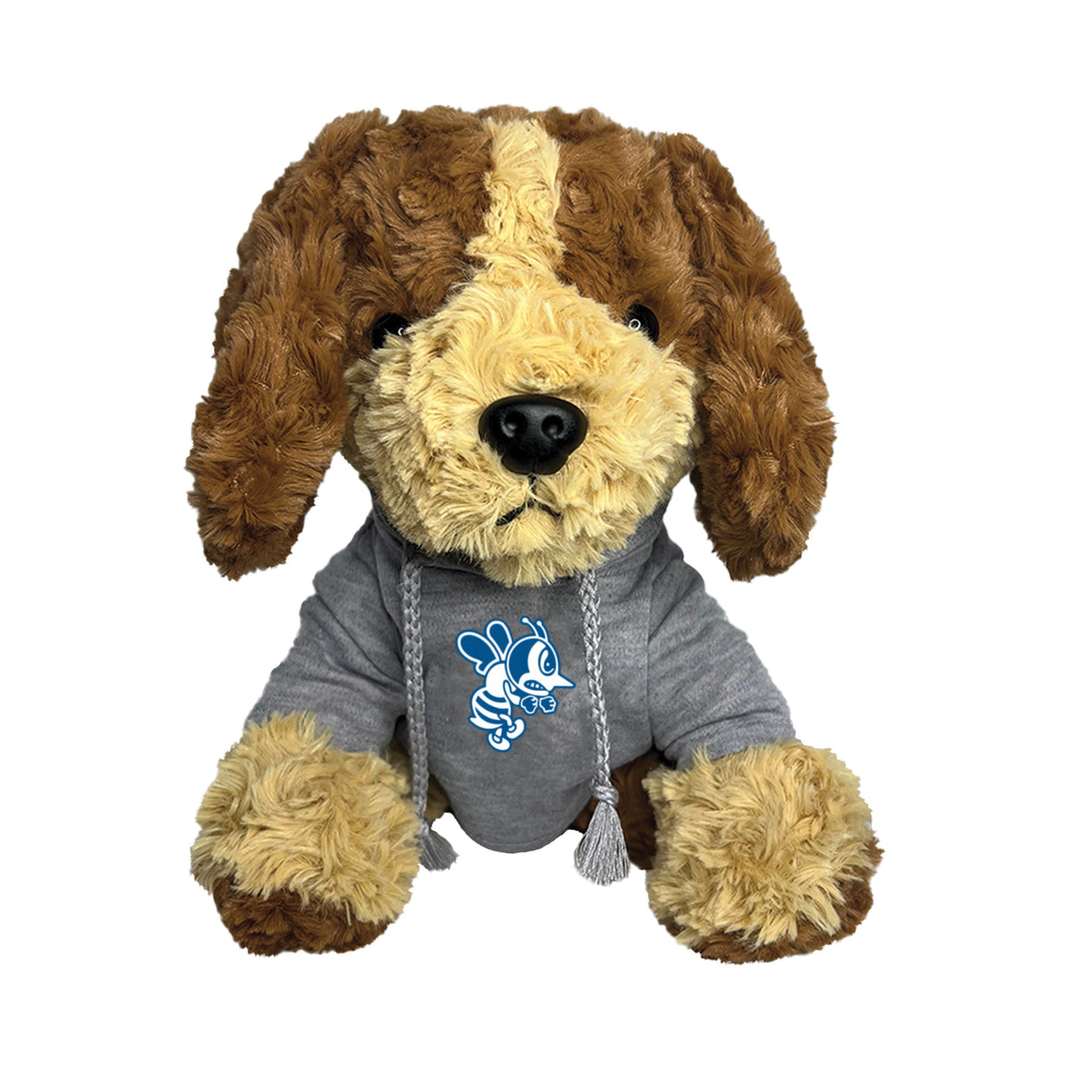 Brown and Tan Dog Plush – Saint Ambrose University Campus Store