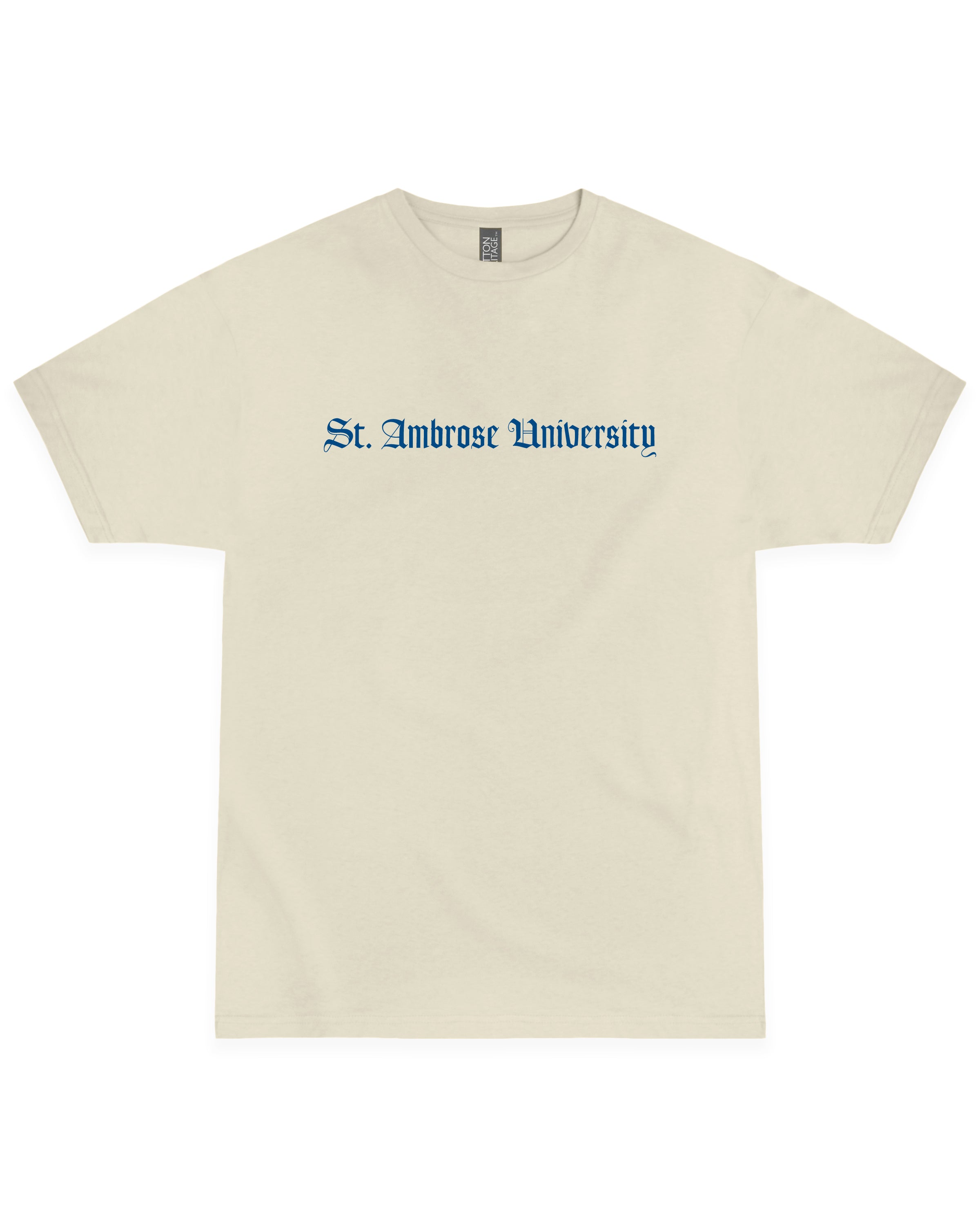 Old English Tee | Bone – Saint Ambrose University Campus Store